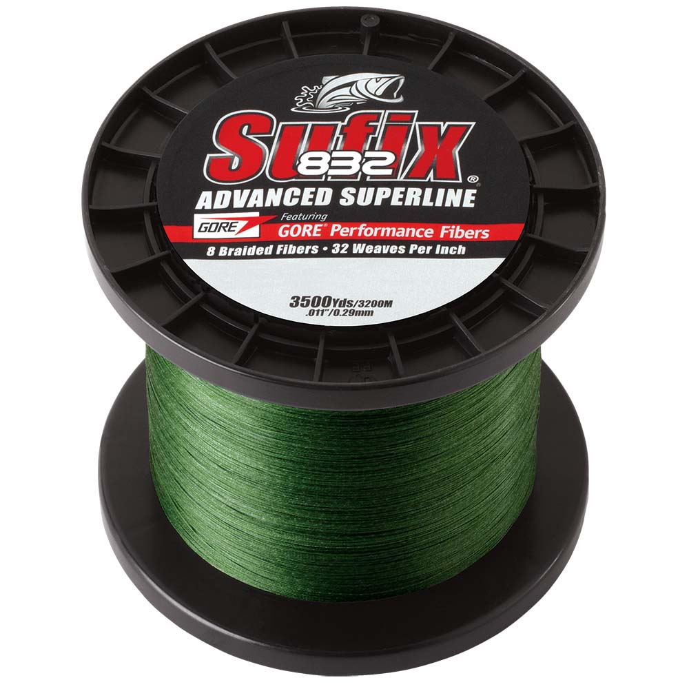 Sufix 832 Advanced Superline Braid - 6lb - Low-Vis Green - 3500 yds [6 ...